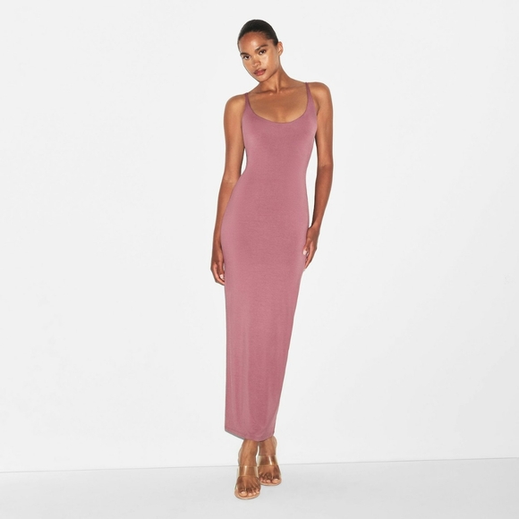 SKIMS | Dresses | Skims Smooth Lounge Skimpy Scoop Neck Dress | Poshmark